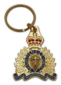 Key Ring RCMP Crest Gold | The Mounted Police Post