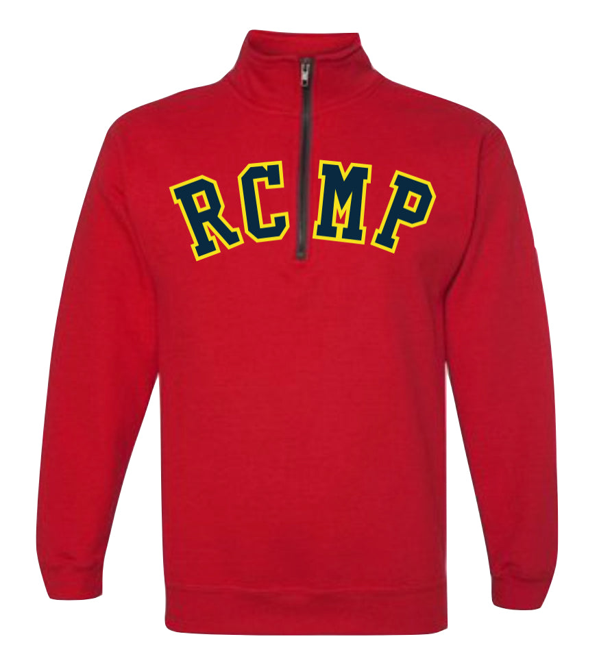 Sweatshirt Quarter-Zip Embroidered RCMP | The Mounted Police Post